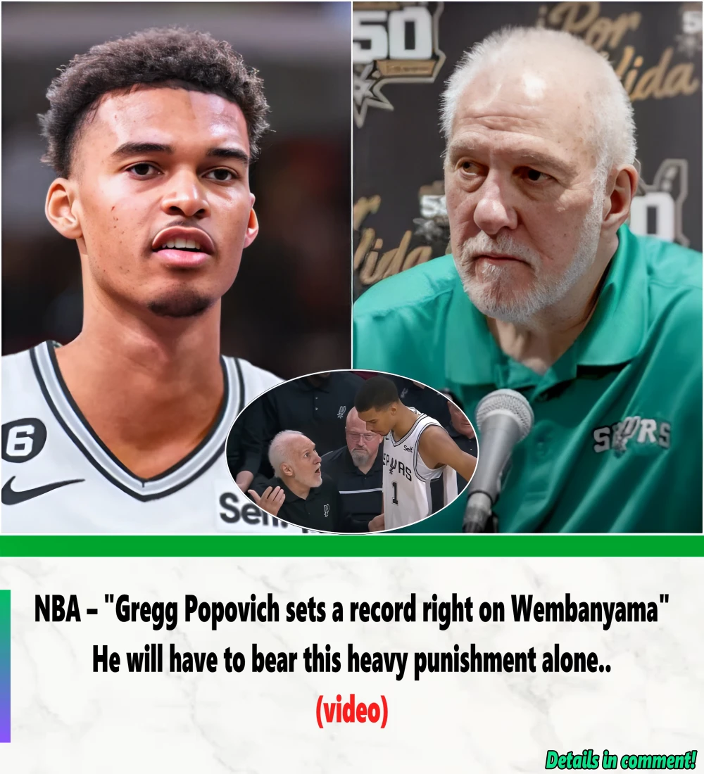 NBA – "Gregg Popovich sets a record right on Wembanyama": He will have ...