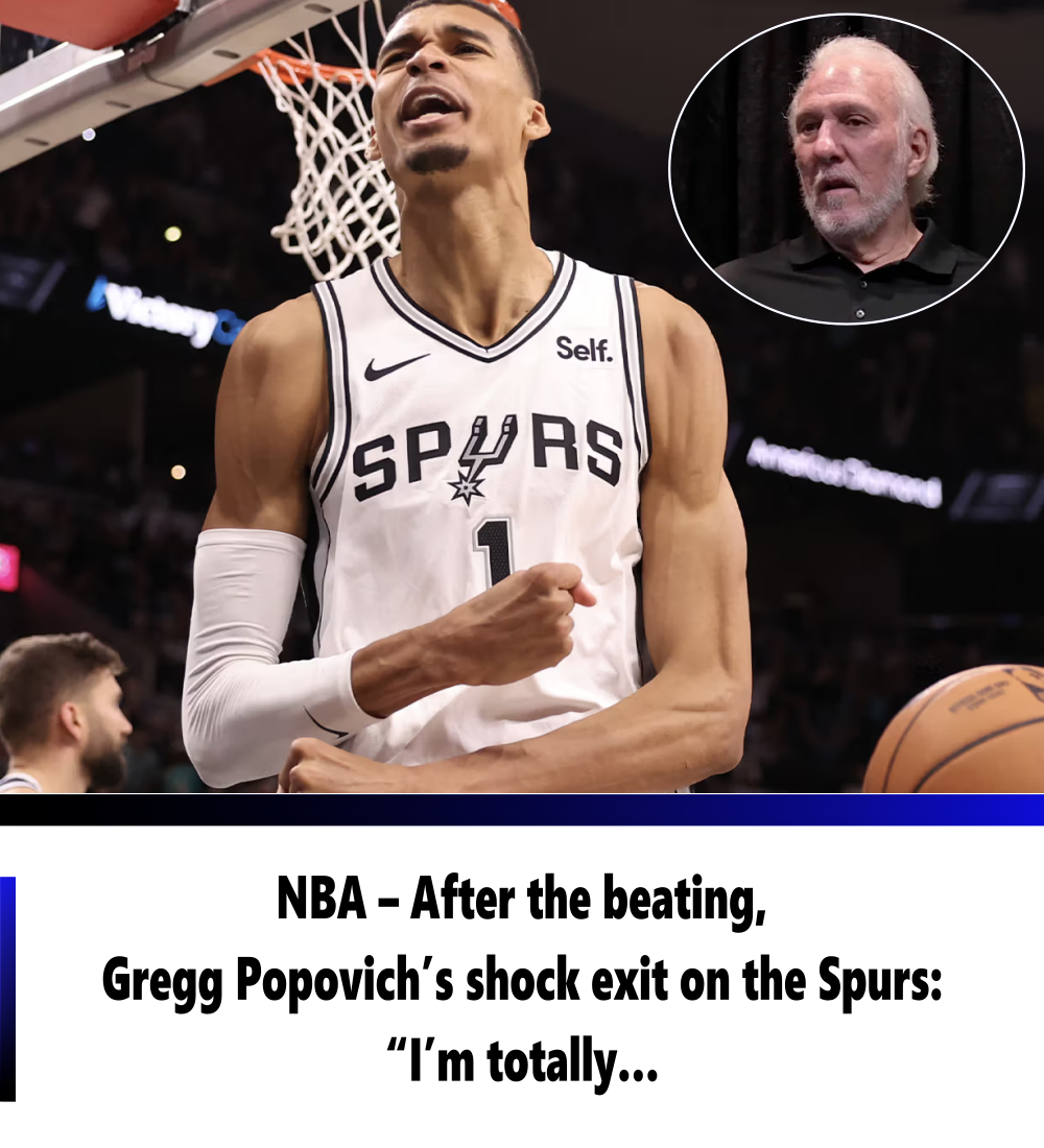 NBA – After the beating, Gregg Popovich’s shock exit on the Spurs: “I’m ...
