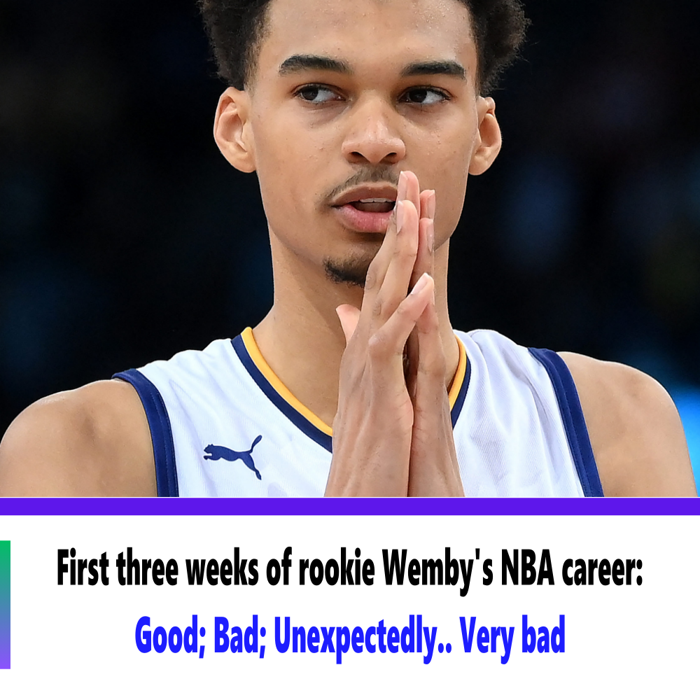 The first three weeks of rookie Wemby's NBA career: Good, bad, very bad ...