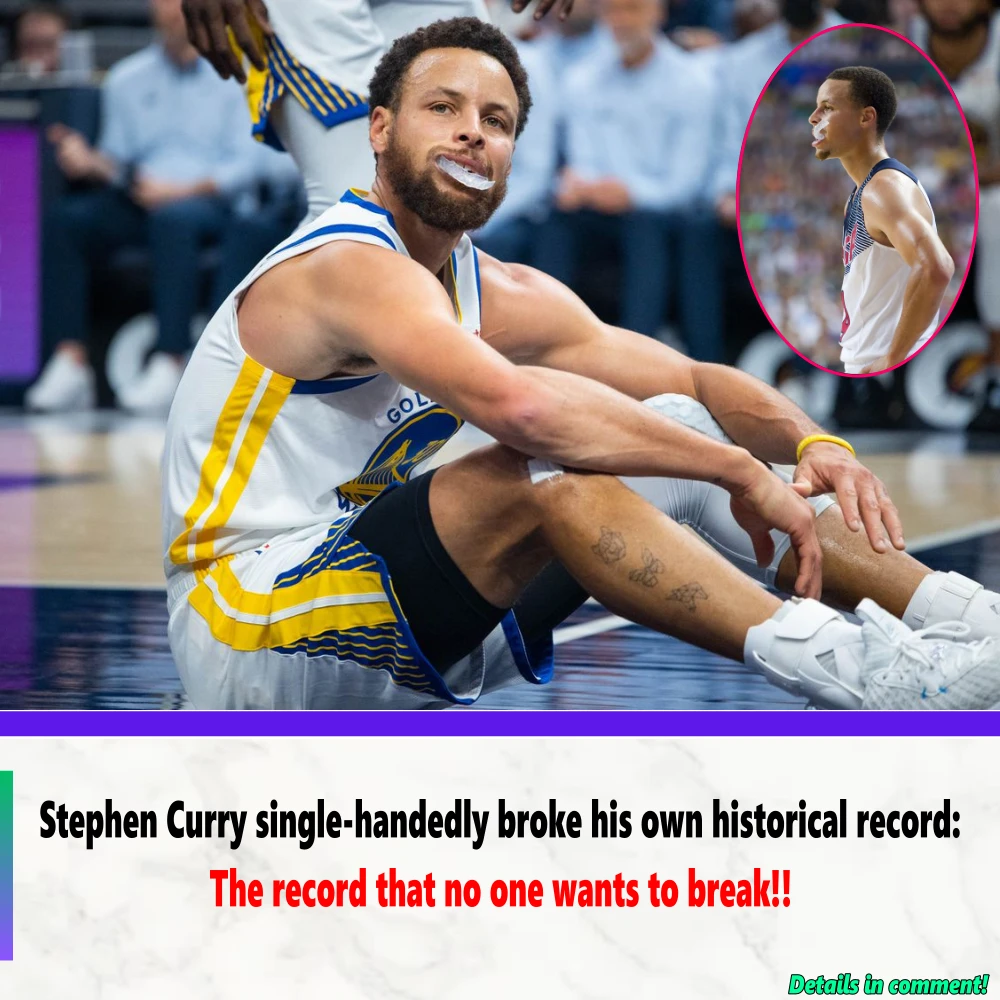 Stephen Curry single-handedly broke his own historical record: The record that no one wants to ...
