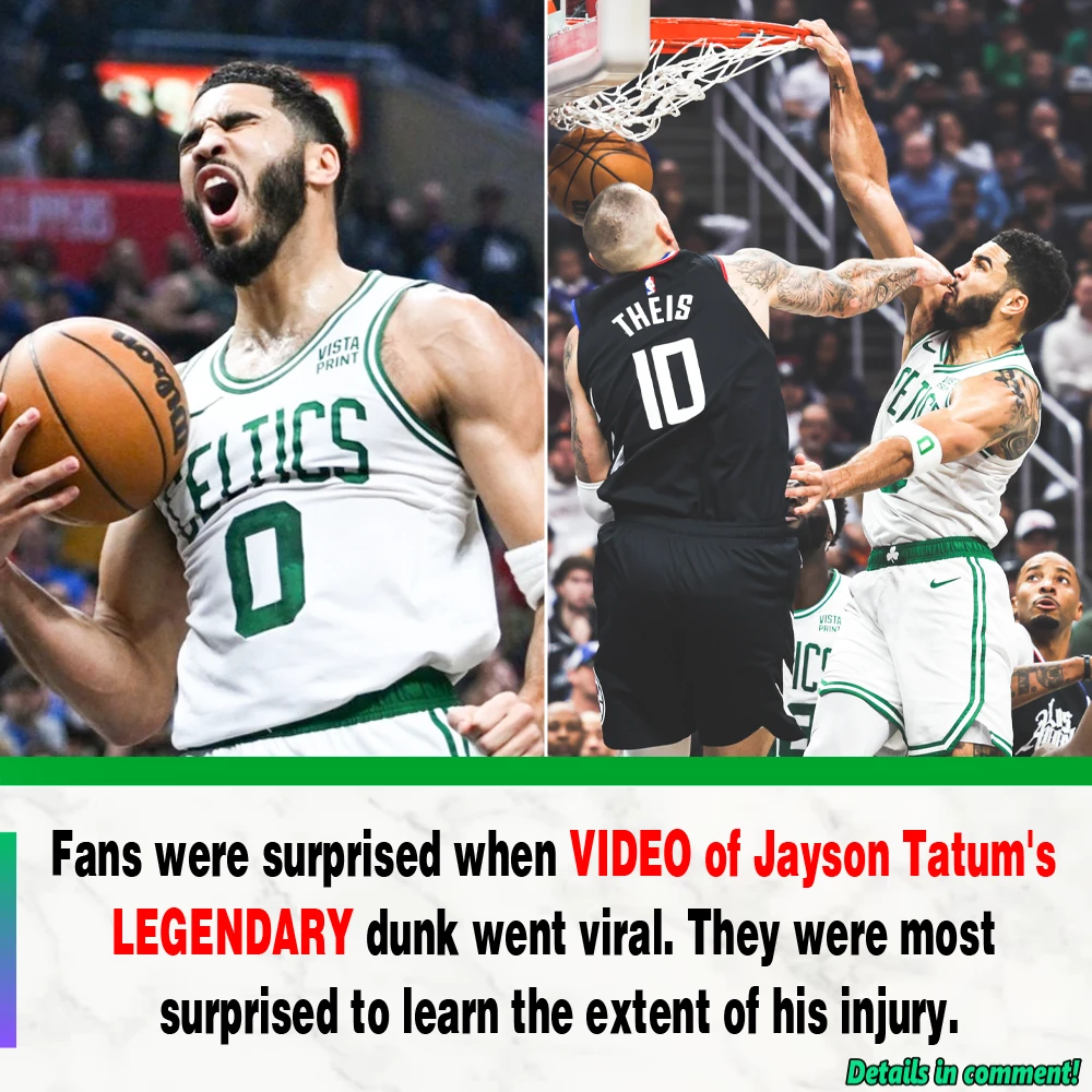 Fans were surprised when VIDEO of Jayson Tatum's LEGENDARY dunk went ...