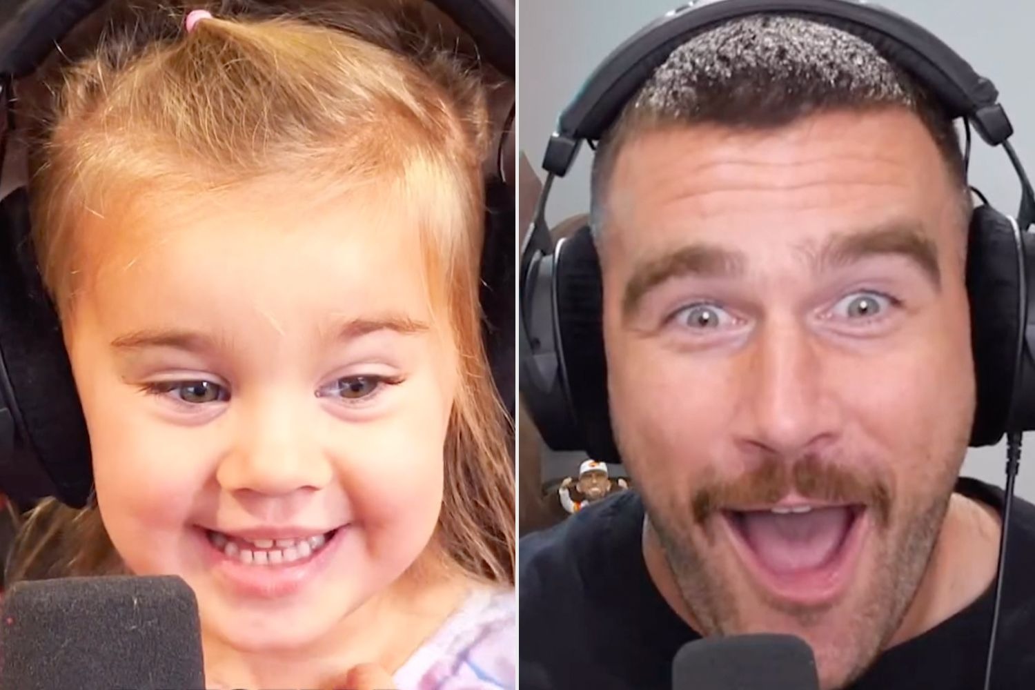 Watch A True 'Family Show' Moment As Jason Kelce's Daughter Wyatt Crashes His Podcast With ...