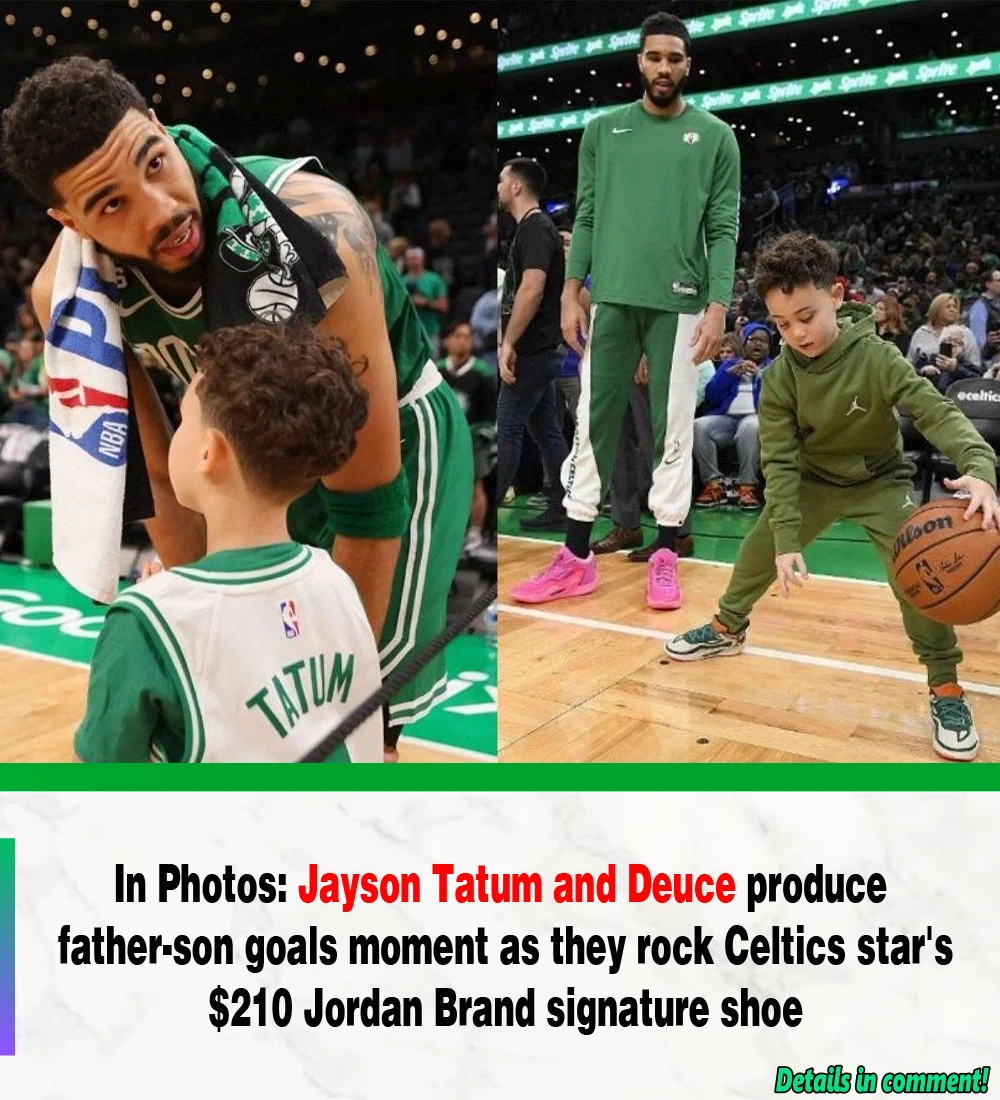 In Photos: Jayson Tatum and Deuce produce father-son goals moment as ...