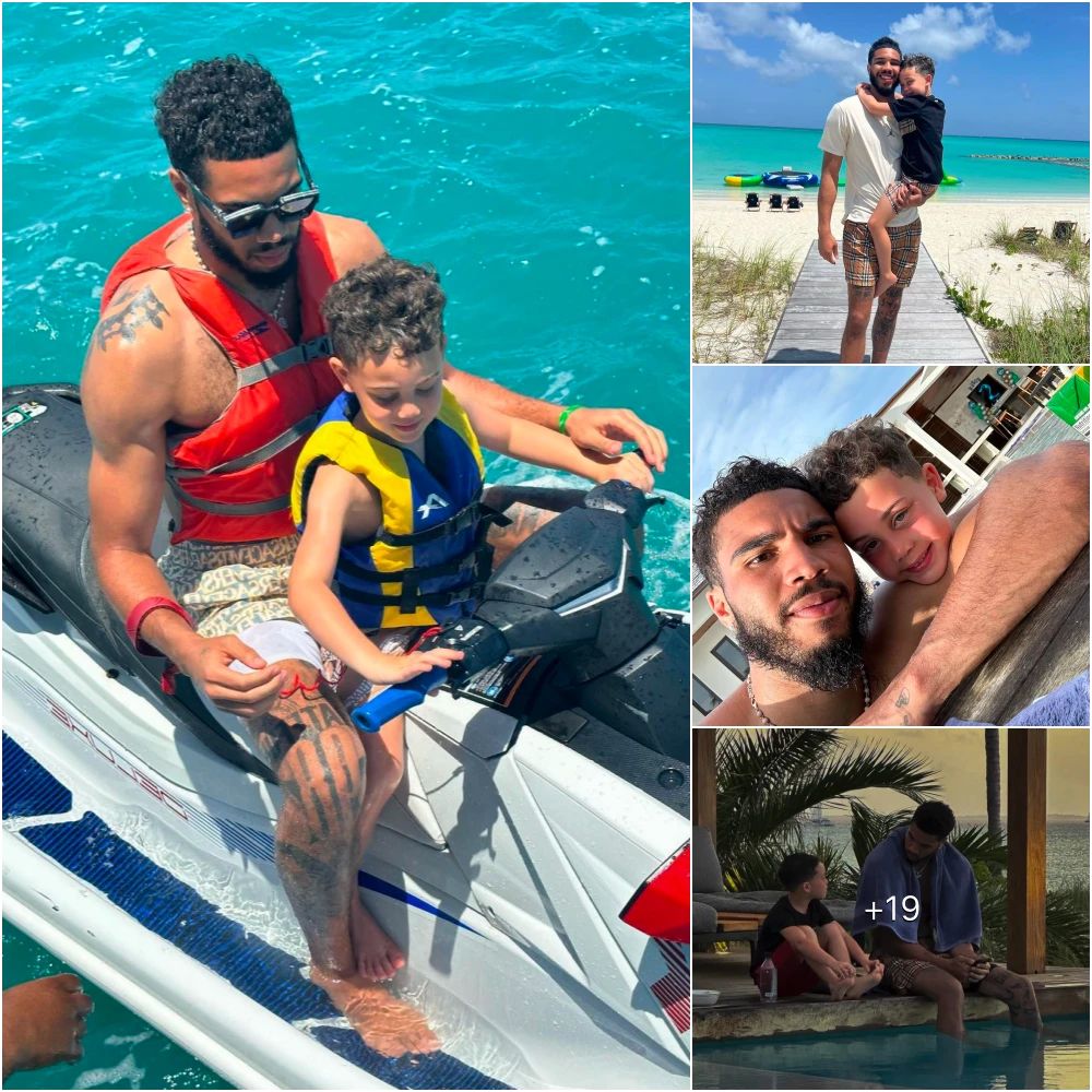Jayson Tatum enjoys a comfortable and sweet vacation on Father's Day ...