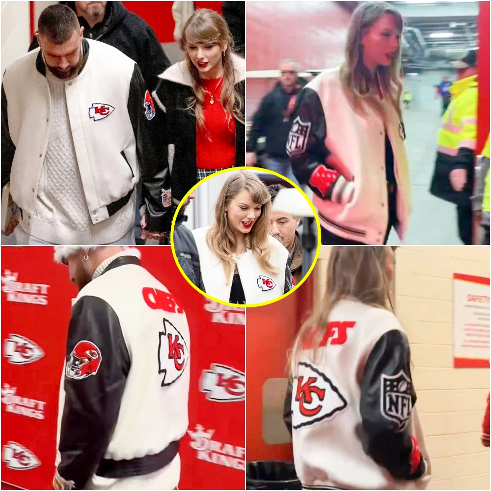Taylor Swift wore Travis Kelcey's jacket at the Chiefs' New Year's Eve ...