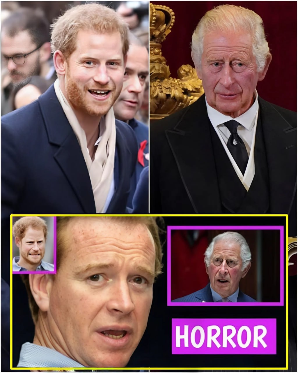 King Charles Horrified As An Unknown Man Surface Claiming Harry Is His Son With Diana? - News