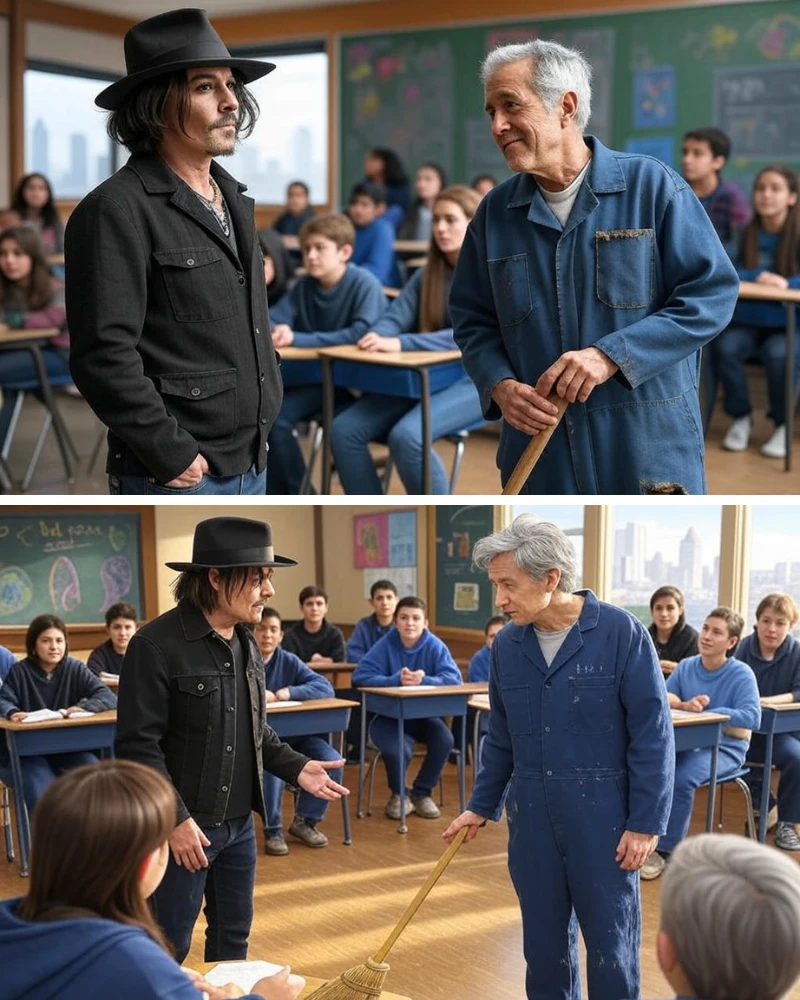 A School Janitor Is Mocked by Students—Until Johnny Depp Walks Into the ...