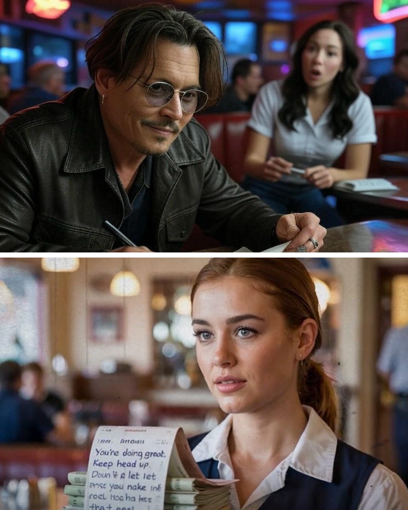 A Waitress Is Shamed for Being a Single Mom—Then Johnny Depp Leaves a ...