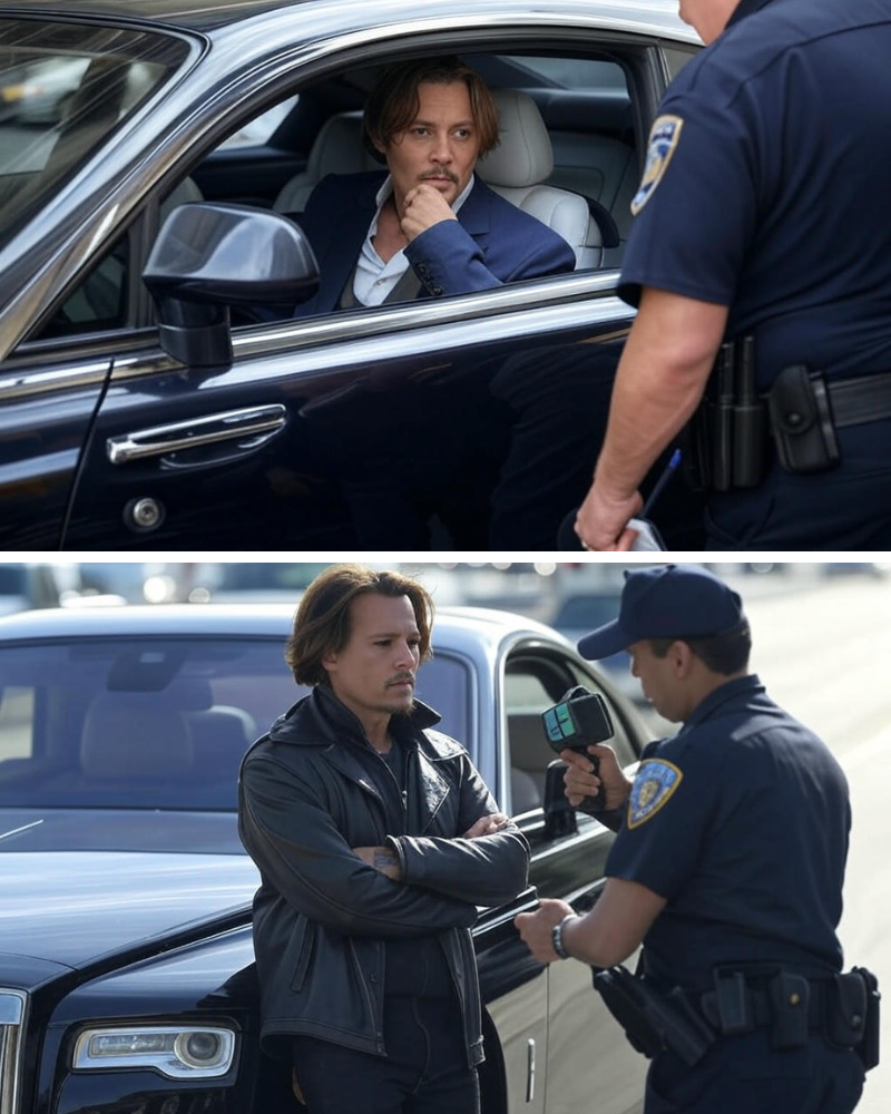 A Cop Pulls Over Johnny Depp in a Luxury Car – What Happens Next Will ...