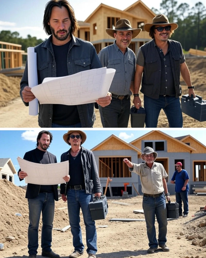 Keanu Reeves and Johnny Depp Team Up to Help a Homeless Veteran Build a ...