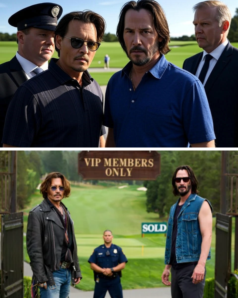 Johnny Depp and Keanu Reeves Banned from VIP Golf Course for Dress Code ...