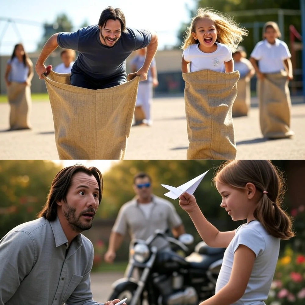 Keanu Reeves’ Father-Child Day Adventure Turns Epic: A Mystery Man’s ...