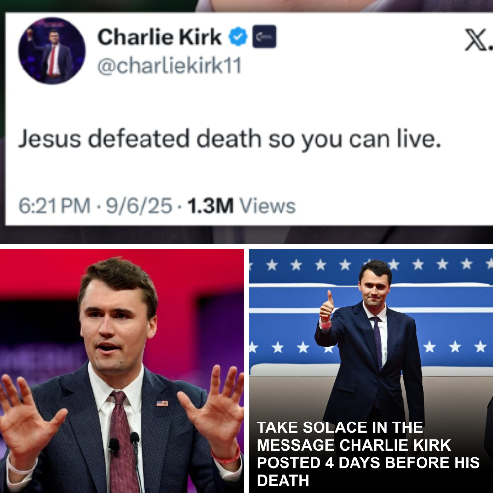 Take Solace in the Message Charlie Kirk Posted 4 Days Before His Death ...