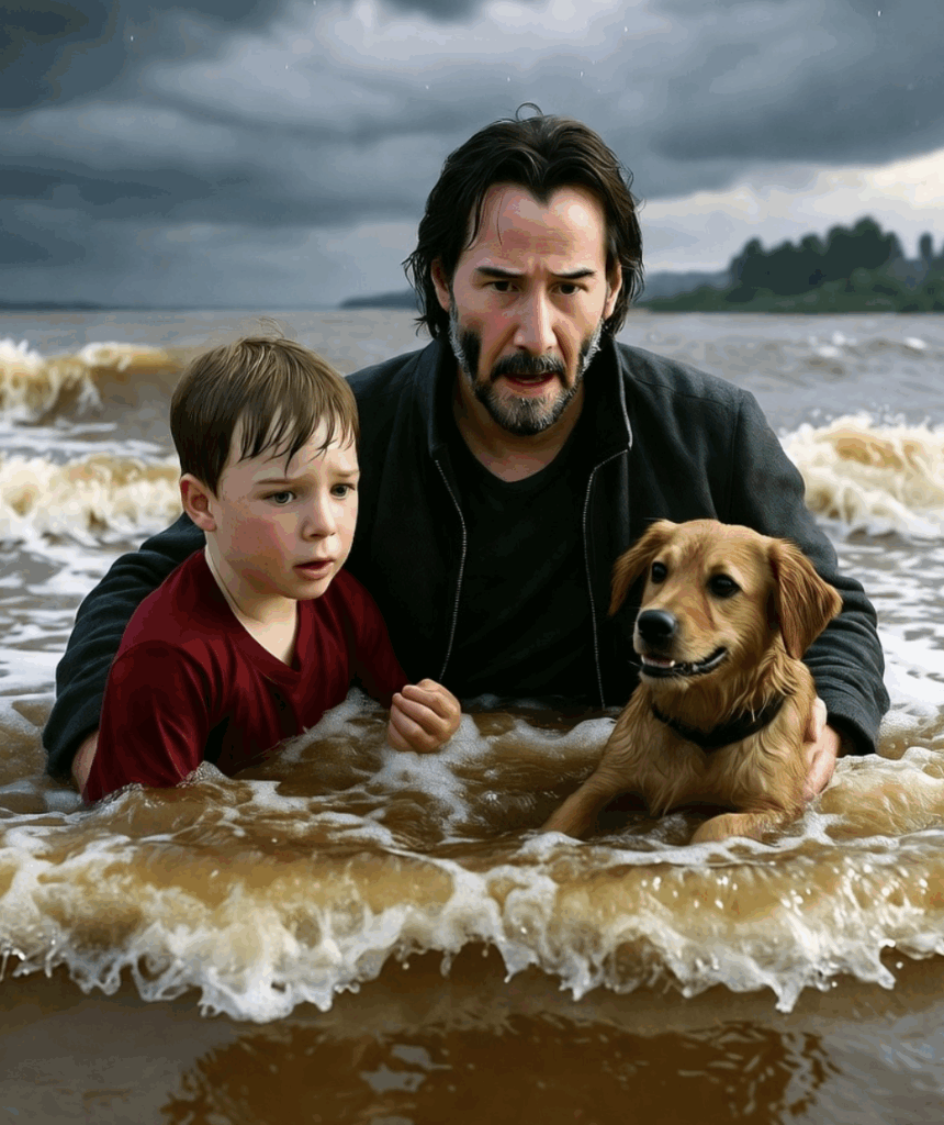 Keanu Reeves Bravely Halts His Car Amid a Ferocious Storm's Fury ...