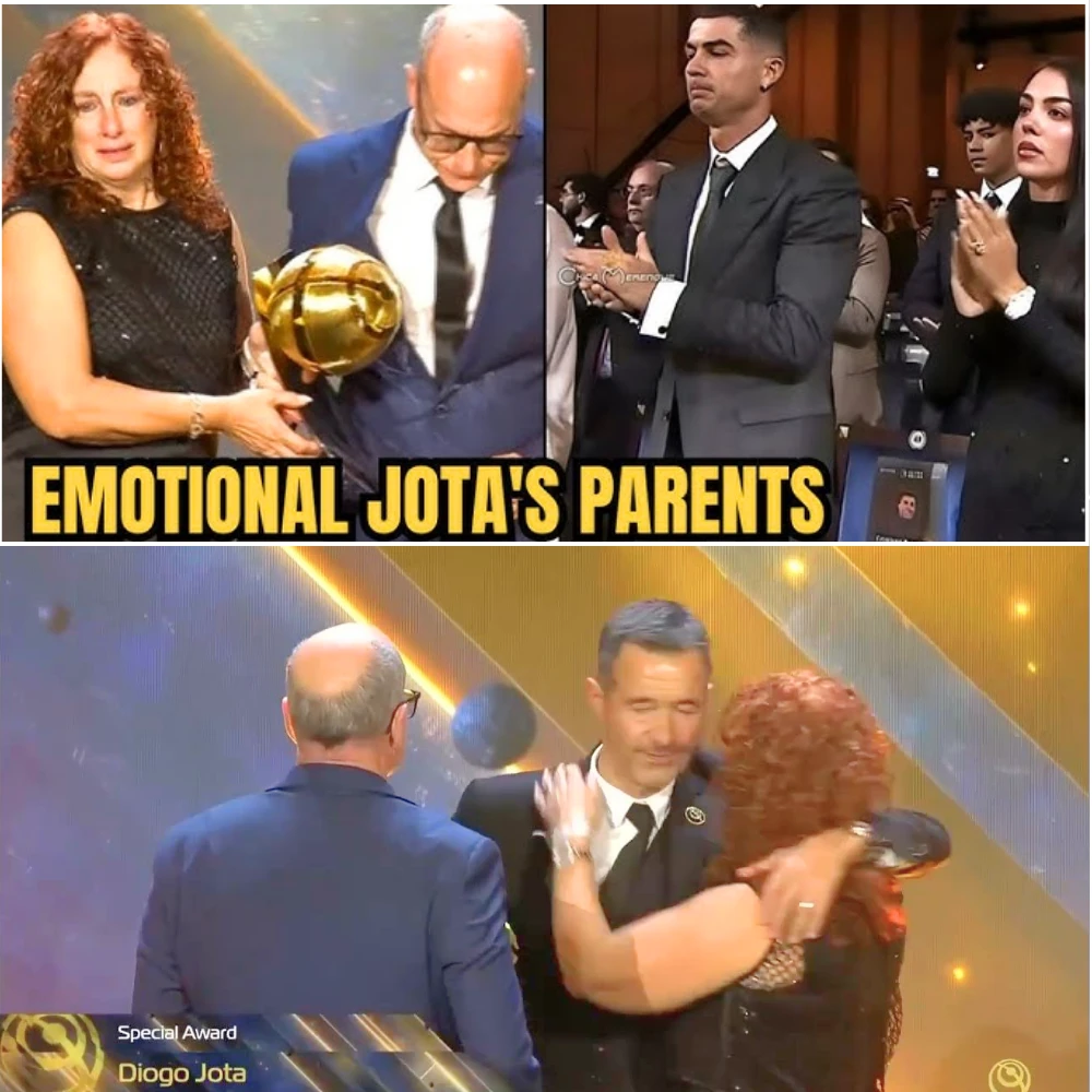 😭👏 The Entire Hall Stood and Clapped 💔 Diogo Jota’s Parents Collapse in ...