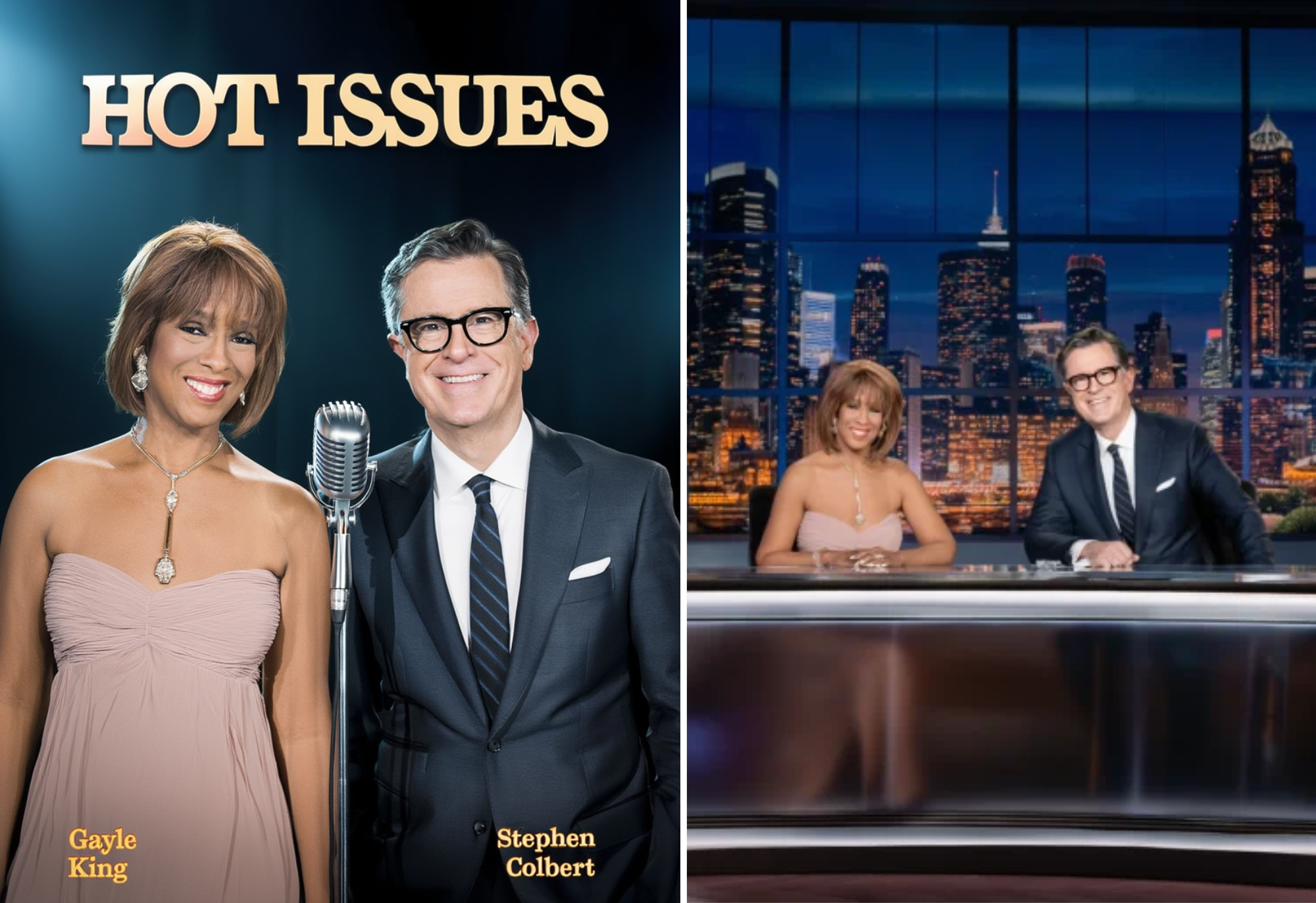 Stephen Colbert and Gayle King Launch Joint Venture 'Hot Issues' Talk ...