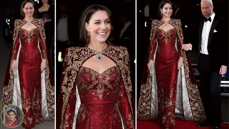 Princess Catherine's Crimson Cape Gown Steals the Show at Windsor ...