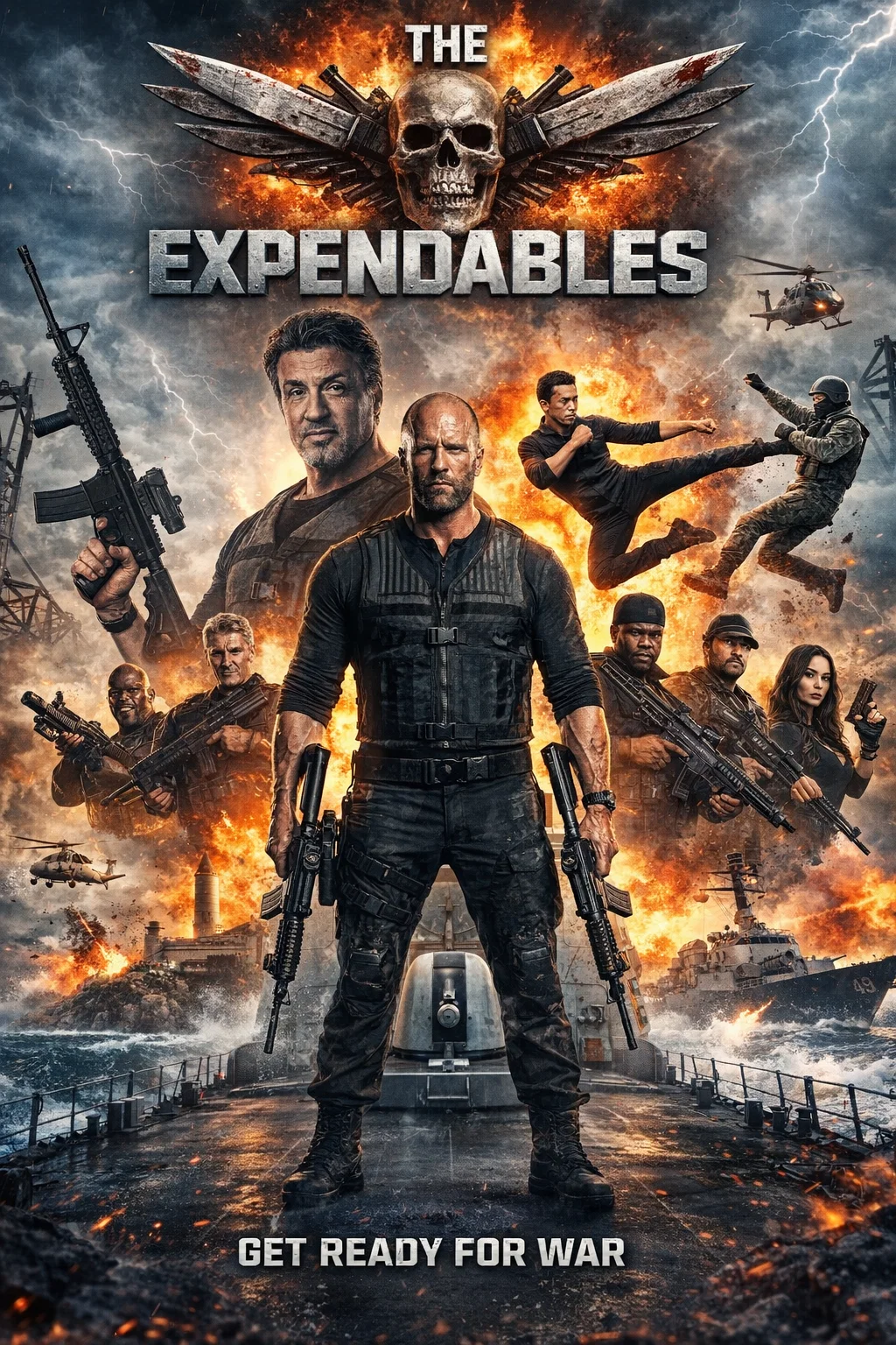 Stallone QUITS The Expendables – Jason Statham Faces NUCLEAR MADMAN ...